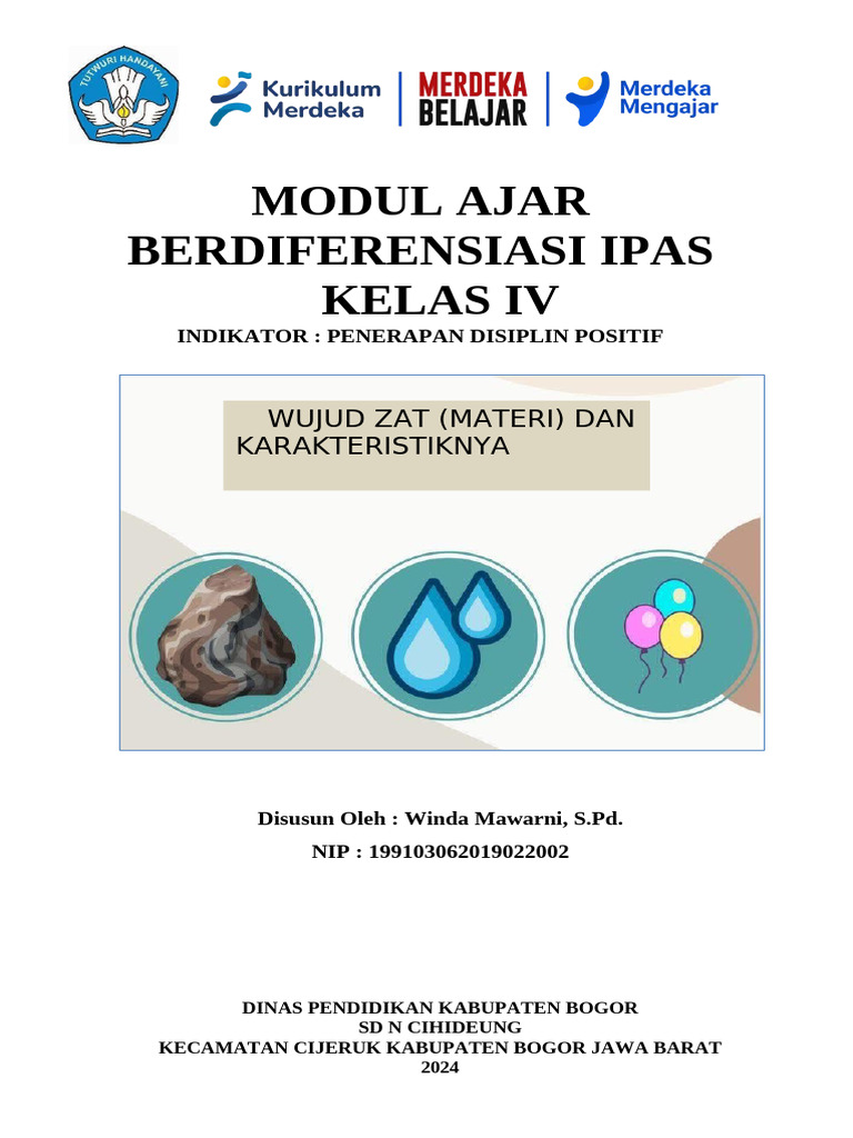 Modul Ajar IPAS Berdiferensisi Kelas 4 | PDF