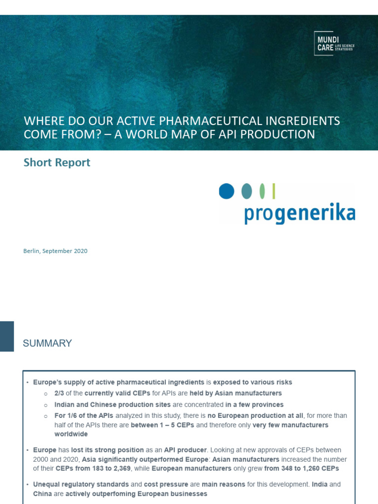 API Study Short Version en | PDF | Generic Drug | Novartis