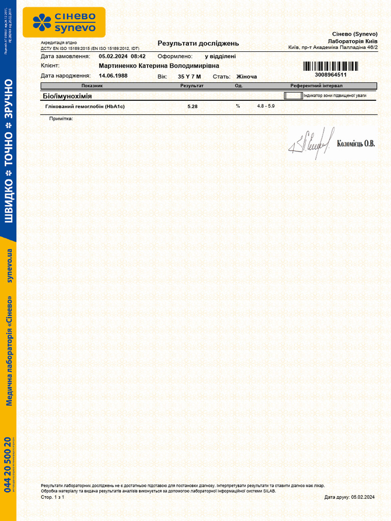 Syne Vo Results 3008964511 | PDF