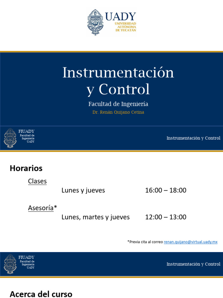 Instrumentación y Control Enero - Mayo 2025 | PDF | Adquisición de ...