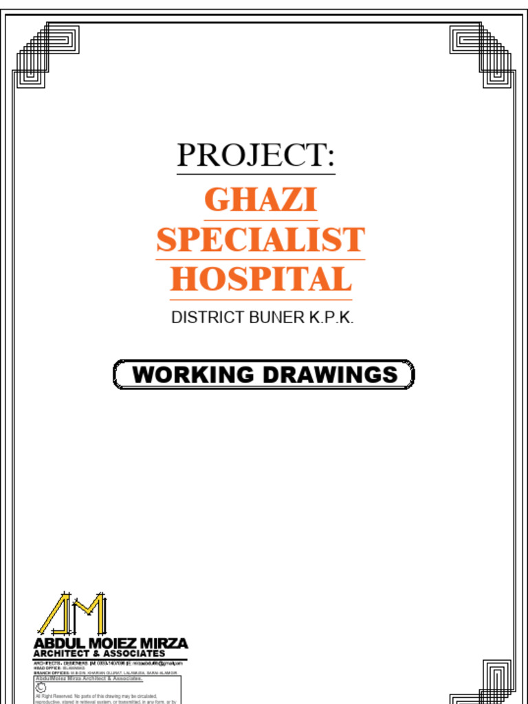 10-09-24 Ghazi Specialist Hospital Complete Arch Working | PDF | Building Technology | Building ...