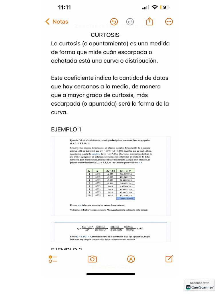 Estadística - CURTOSIS | PDF