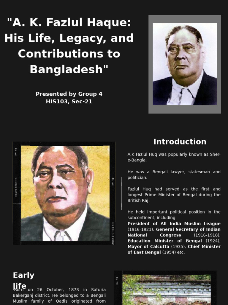 A.K. Fazlul Haque: Life and Legacy | PDF