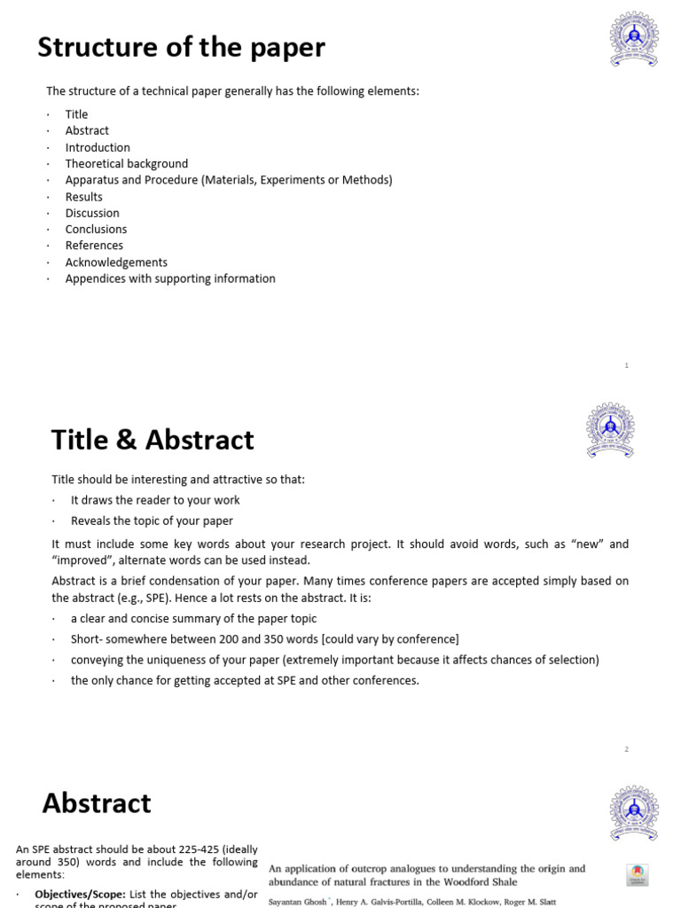 Technical Paper Structure Guide | PDF | Microsoft Word | Dictionary