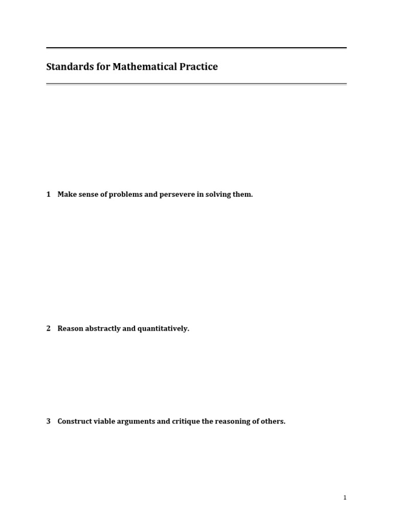 Protocol 3 Standards Math Practice | PDF | Mathematics | Argument