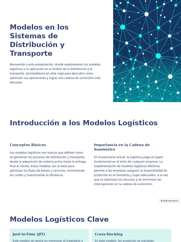 Modelos Logísticos en Distribución y Transporte | PDF | Logística ...