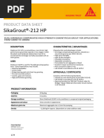 SikaGrout®-300 PT PH Data Sheet | PDF | Cement | Chemical Substances
