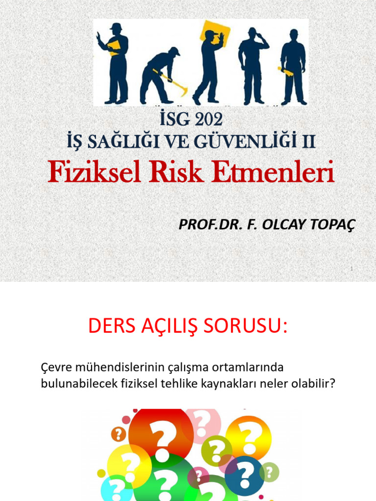 Ders 3-Fiziksel Risk Etmenleri-I | PDF