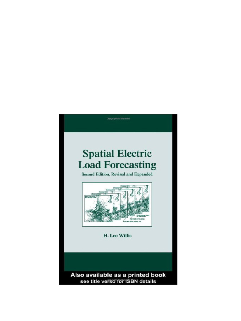 Spatial Electric Load Forecasting 2nd Edition H Lee Willis Download