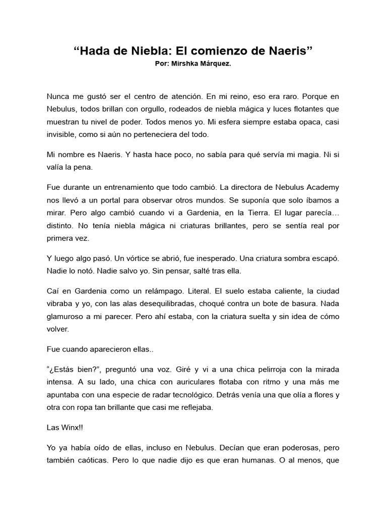 Hada de Niebla - El Comienzo de Naeris | PDF