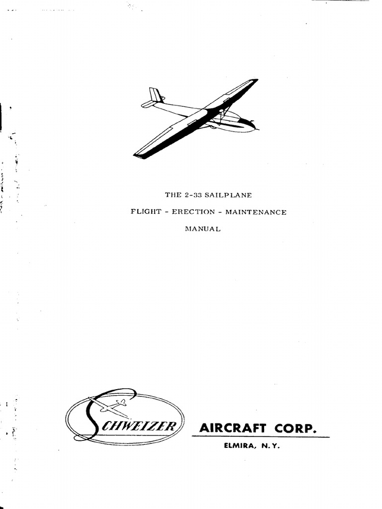 SGS 233 Schweizer Flight Manual 244304D7F8E17 | PDF | Flight Control ...