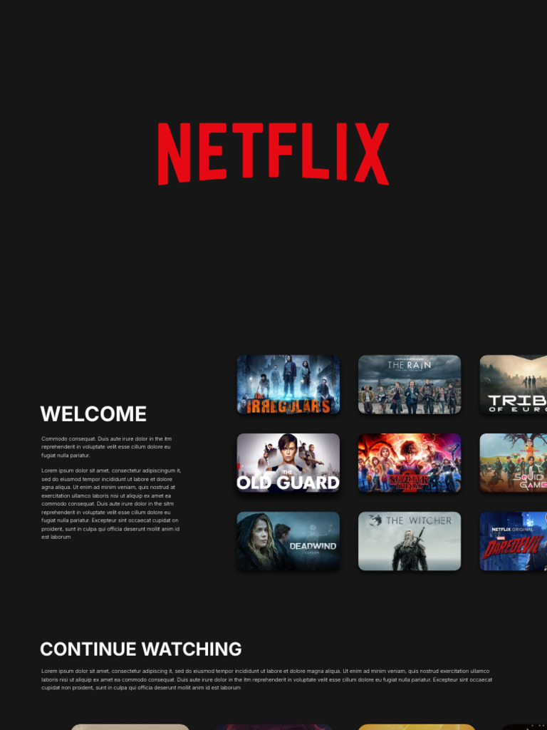 Free Netflix Google Slides | PDF