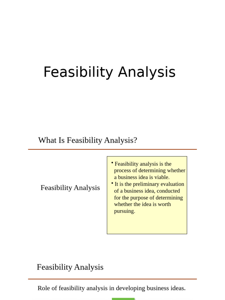 6. Feasibility Analysis | PDF | Feasibility Study | Venture Capital