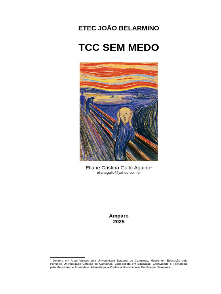 Apostila TCC2025 Eliane Gallo | PDF | Método científico | Science
