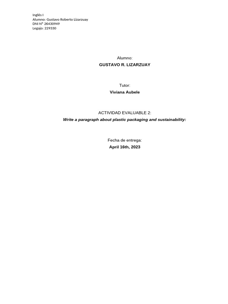 Actividad Evaluable 2 | PDF