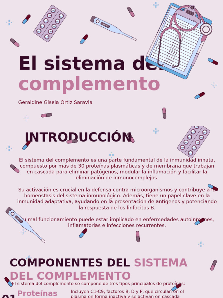 Sistema de Complementos | PDF | Sistema complementario | Biología
