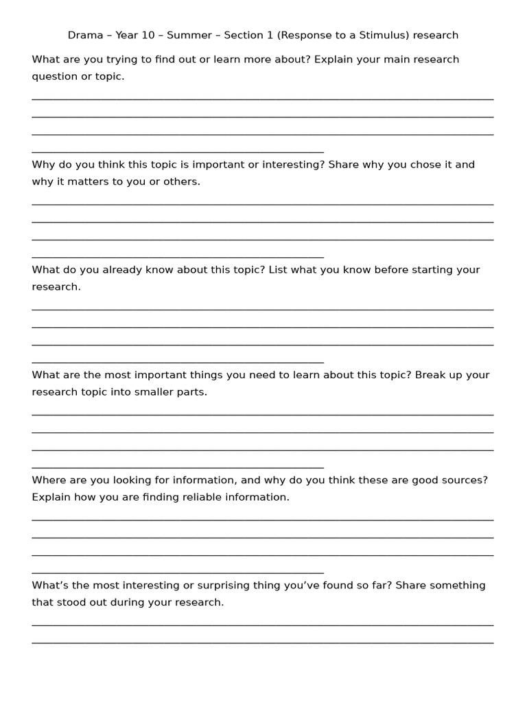 L1 - Homework (Research Questions) | PDF