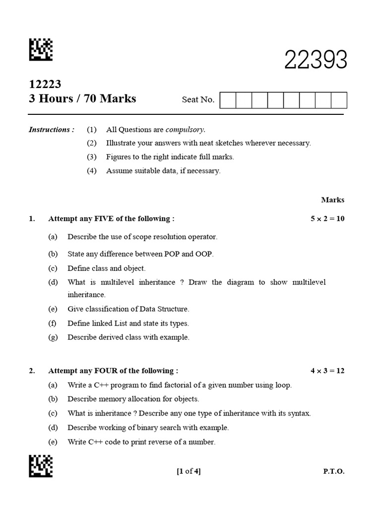 NPTEL Java Exam Question Paper | PDF | C++ | Class (Computer Programming)
