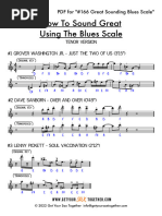 Tenor Sax Altissimo Finger Chart | PDF