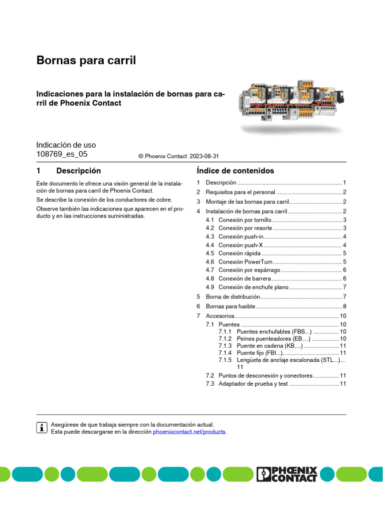 108769_es_05 | PDF | Fusible (Eléctrico) | Tornillo