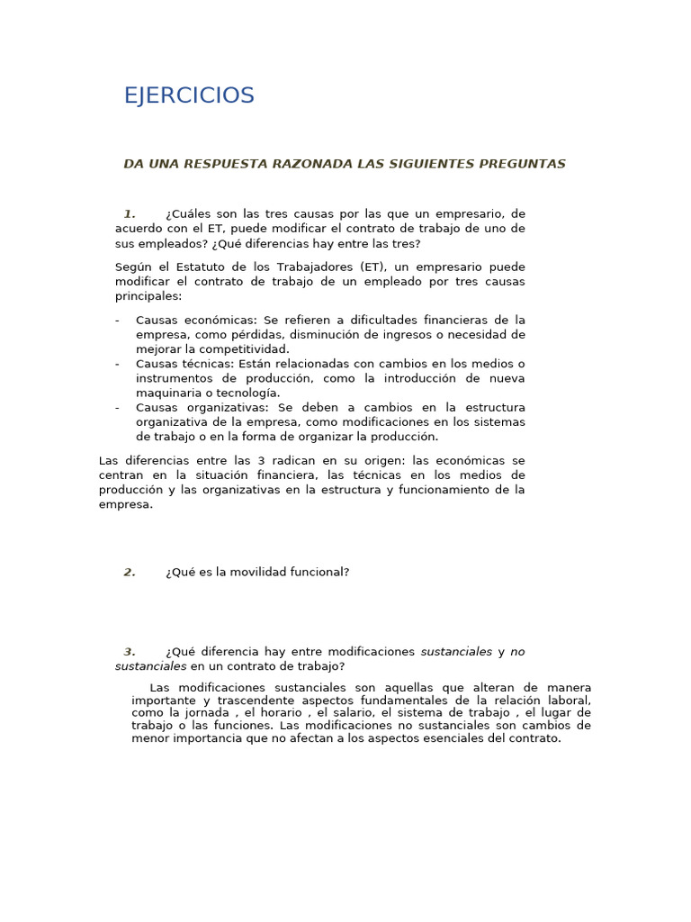 Ejercicios de IPE 1 | PDF | Derecho laboral | Salario