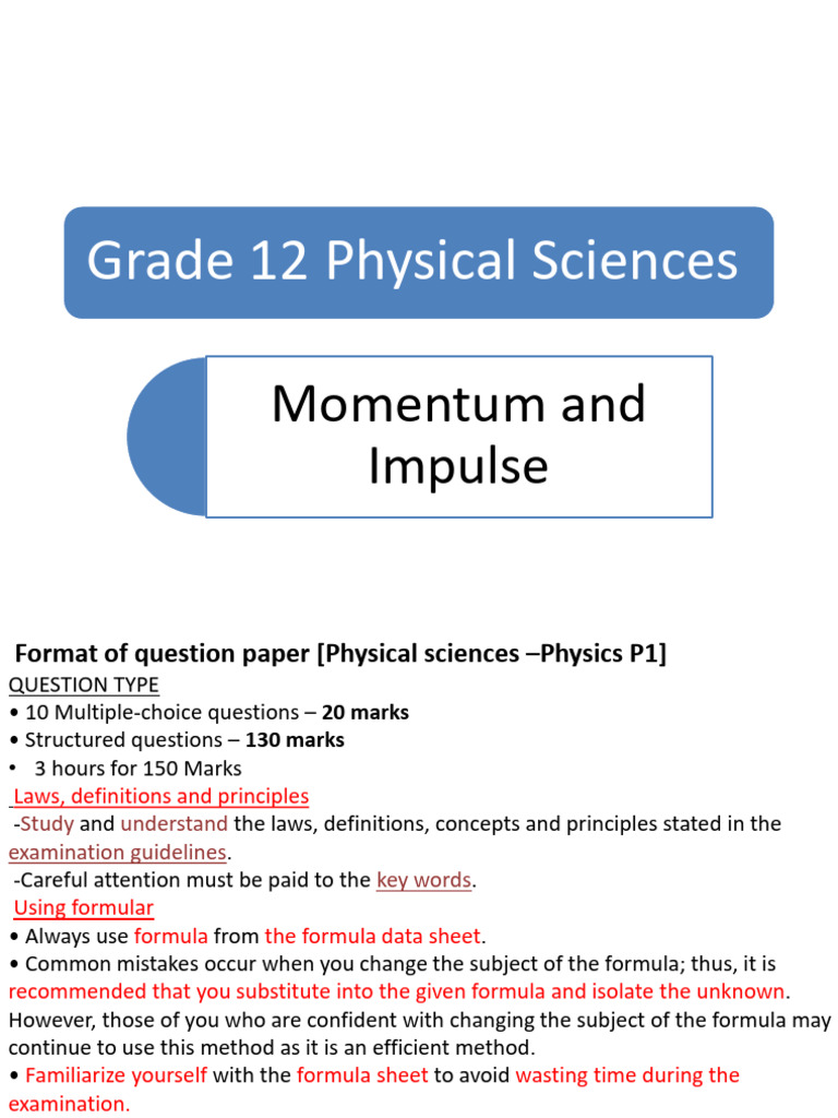 Momentum and Impulse Lessons | PDF | Momentum | Force
