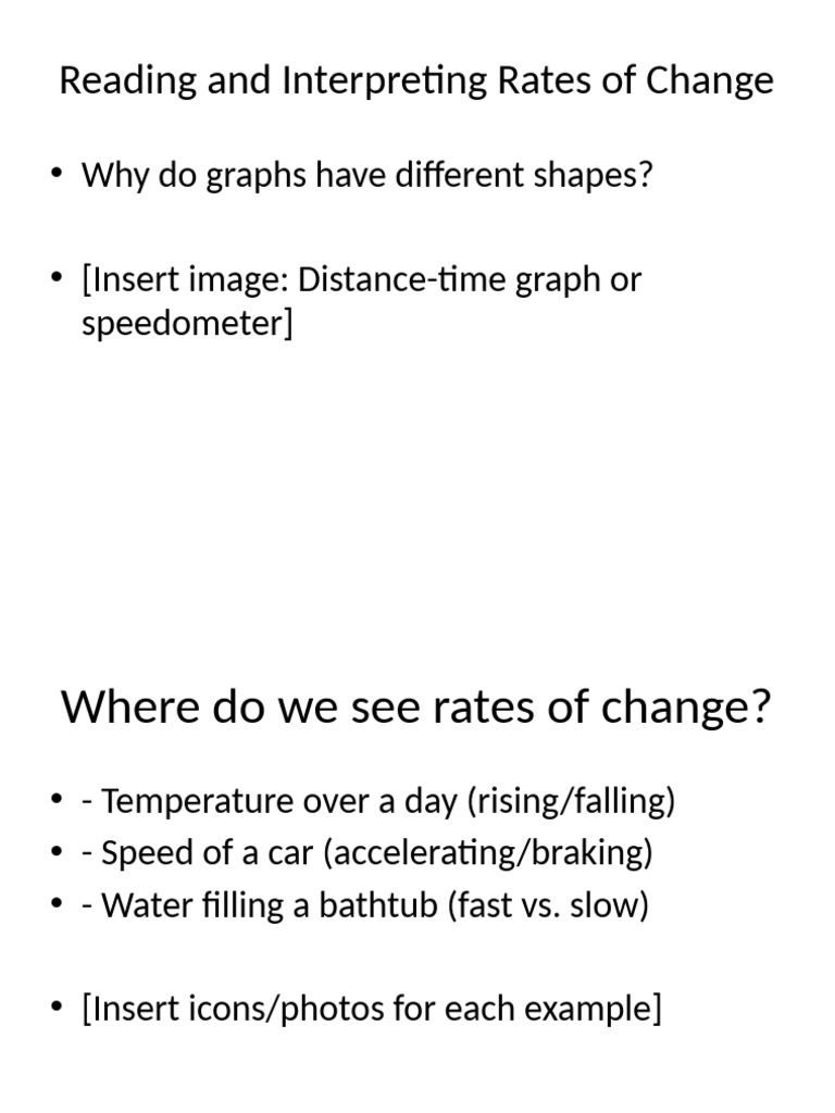 Understanding Rates of Change in Graphs | PDF