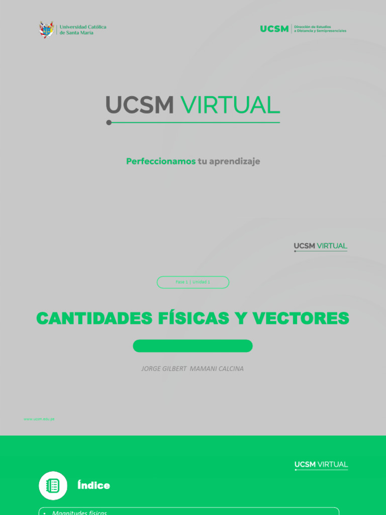 Fase 1 Unidad 1 Cantidades Física y Vectores | PDF | Vector Euclidiano | Física