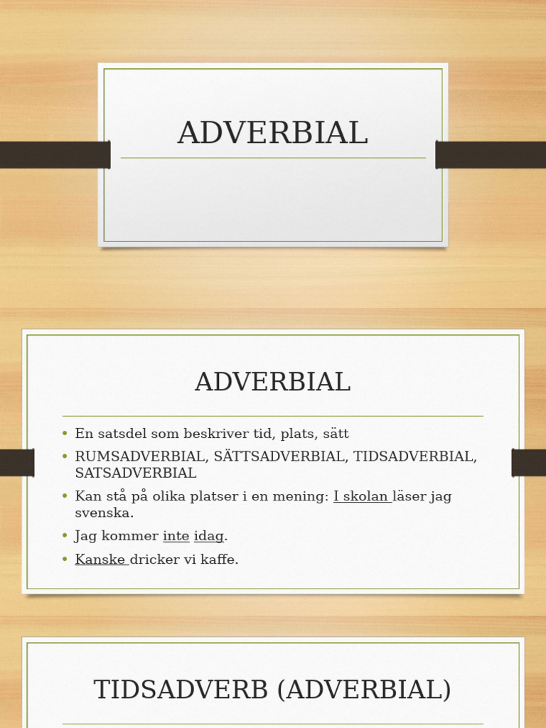 Adverbial | PDF