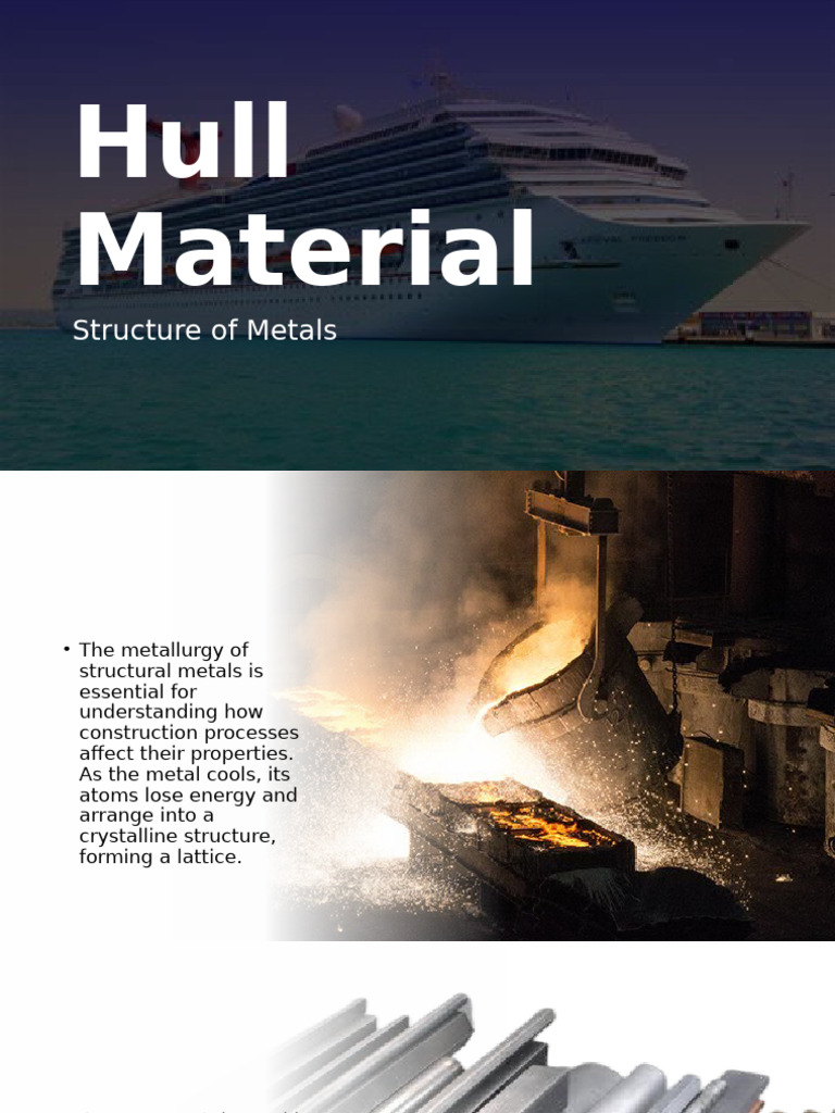 107 - Hull Material Presentation - Mohab | PDF | Crystal Structure | Alloy