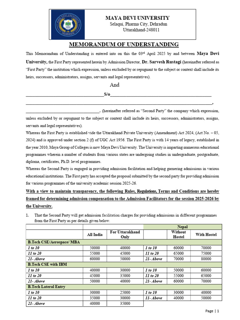 Incentive Chart (Maya Devi University) 2025 | PDF | Justice | Crime ...