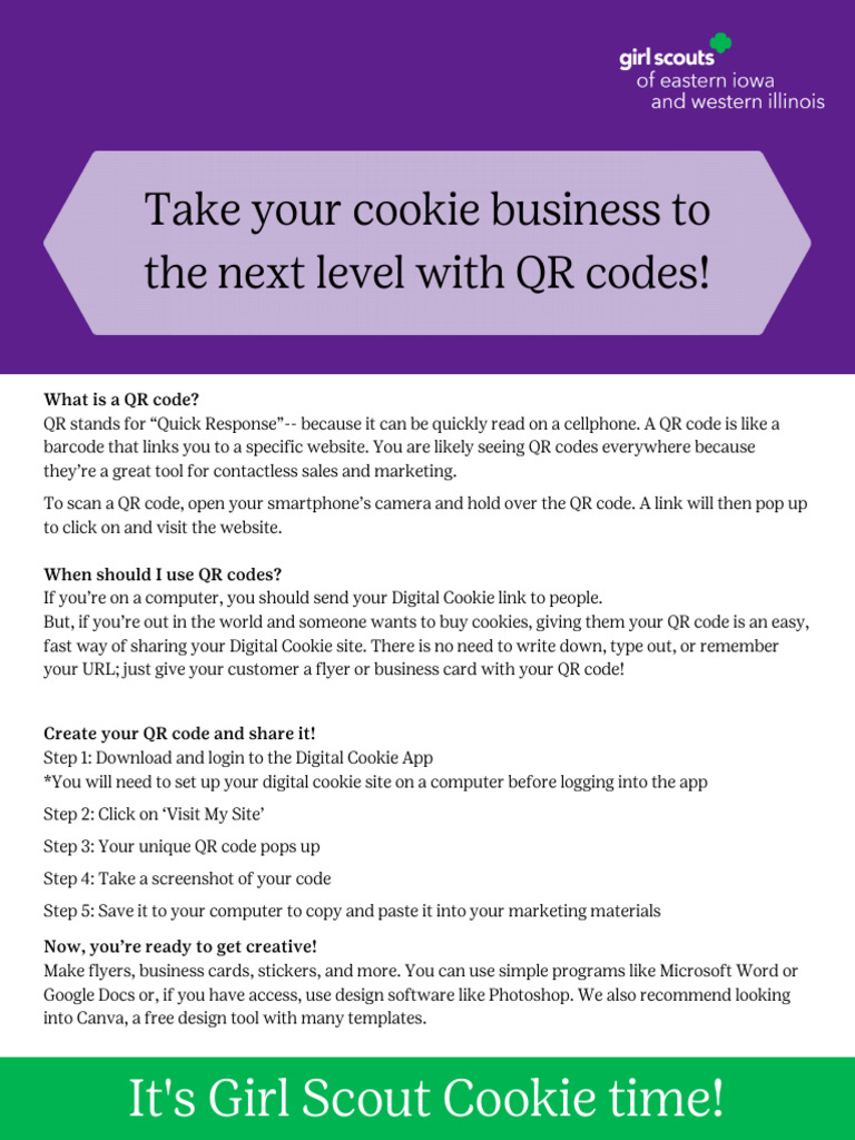 Cookie QR Code Guide | PDF