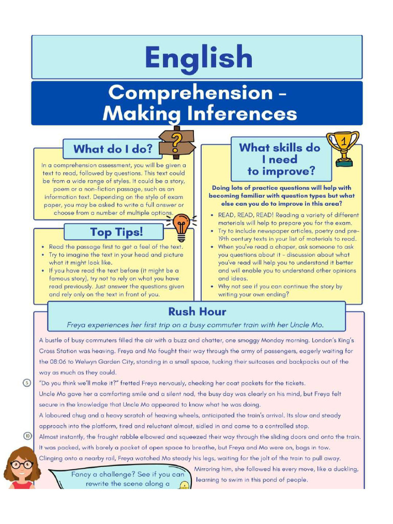 11 Plus English Comprehension - Making Inferences | PDF