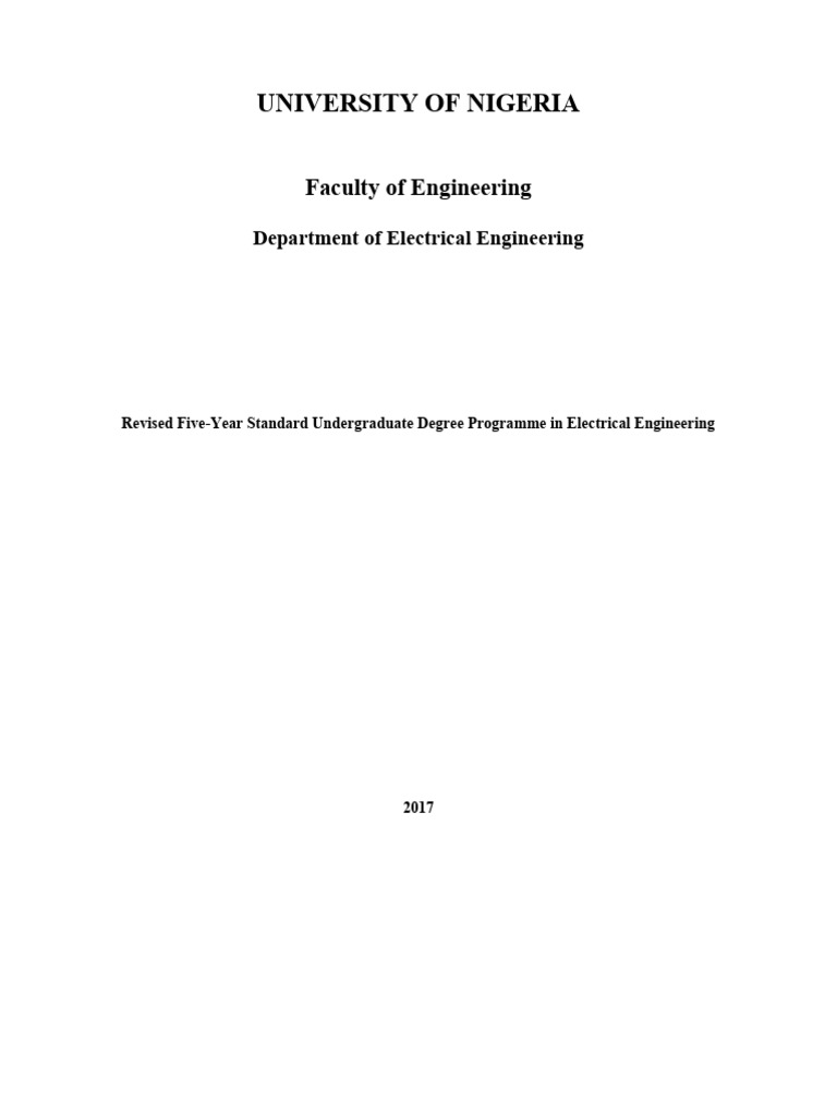 Electrical Engineering Degree Program Overview | PDF | Electric Motor ...