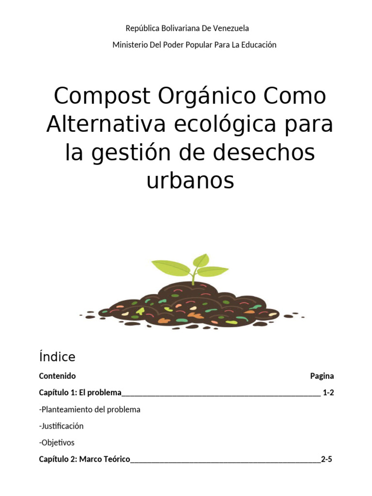 1 Proyecto Compost | PDF