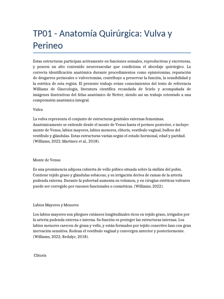Anatomía Quirúrgica de la Vulva y Perineo | PDF | Labios | Vagina