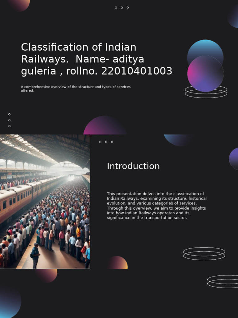 Classification of Indian Railways | PDF | Rail Transport | Train