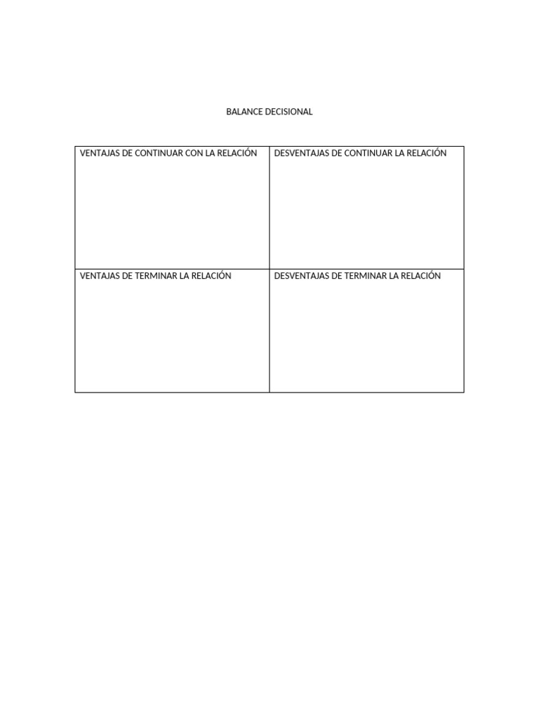 Balance Decisional | PDF