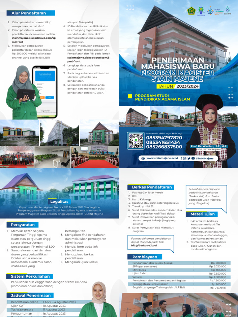 Brosur Pasca STAIN Majene Cetakl A4 | PDF