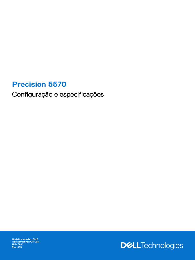 Guia de Configuração Precision 5570 | PDF | USB | Ciência da Computação