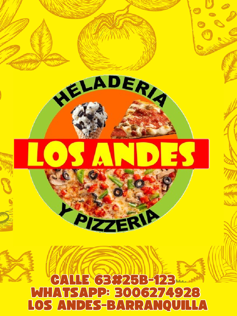 Menu Hel-Pizz Los Andes PDF | PDF | Helado | Alimentos
