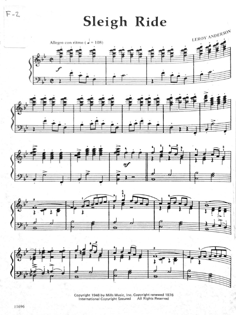 Anderson - Sleigh Ride. | PDF
