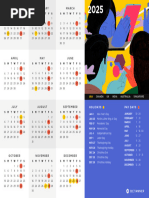 2025 Excel Calendar Project Timeline Template 23 | PDF