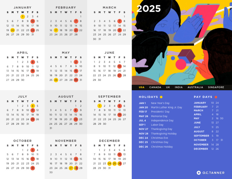 2025 Holiday Calendar USA | PDF | Public Holiday | Entertainment Events