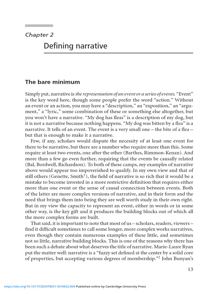 The Cambridge Introduction To Narrative | PDF | Narrative | Genre