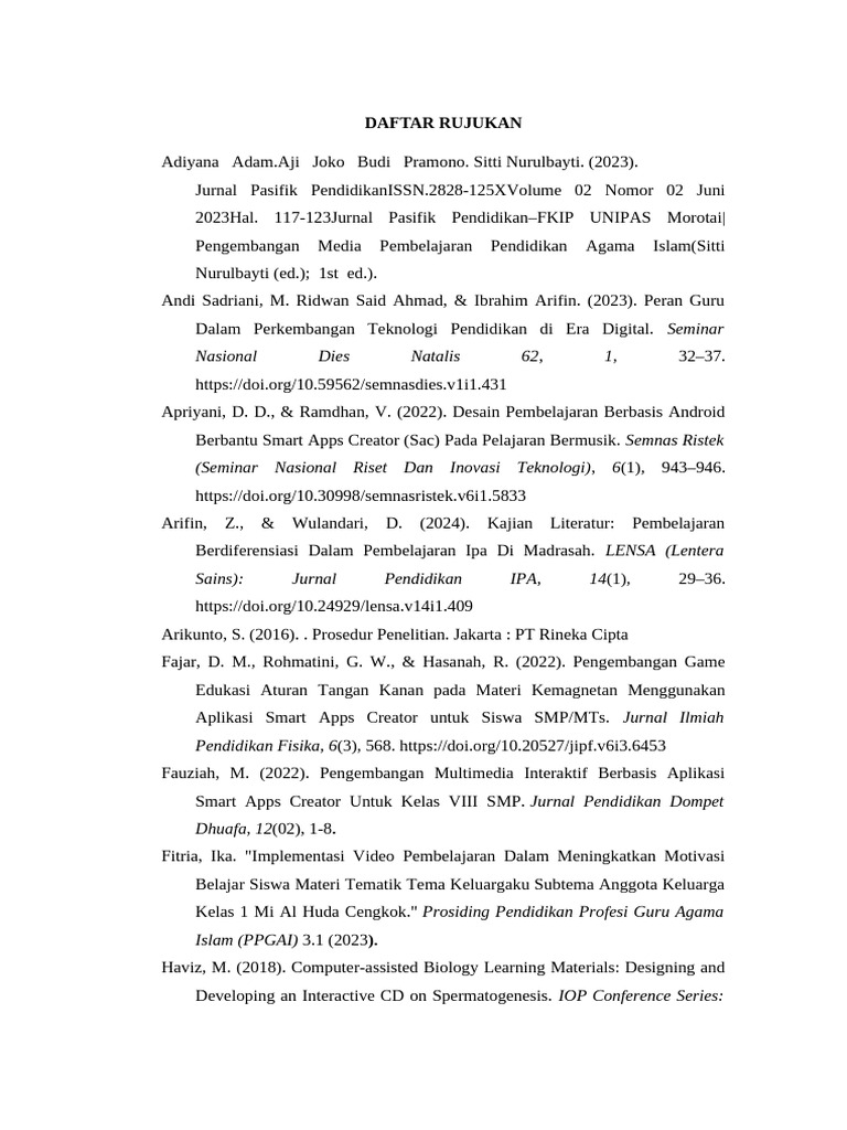 DAFTAR RUJUKAN | PDF
