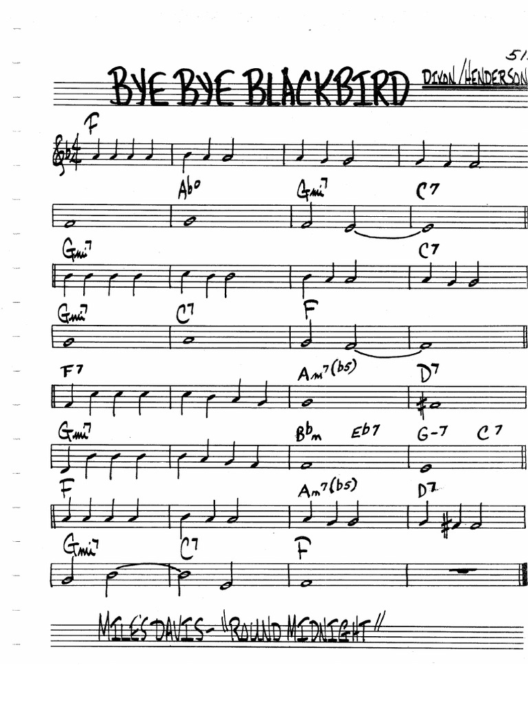 Bye Bye Blackbird RB2 | PDF