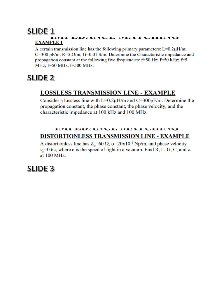 Em Theory Examples (Practice) | PDF