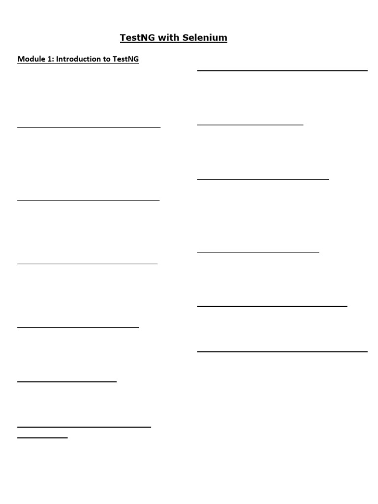 TestNG With Selenium Roadmap | PDF | Software Testing | Software ...