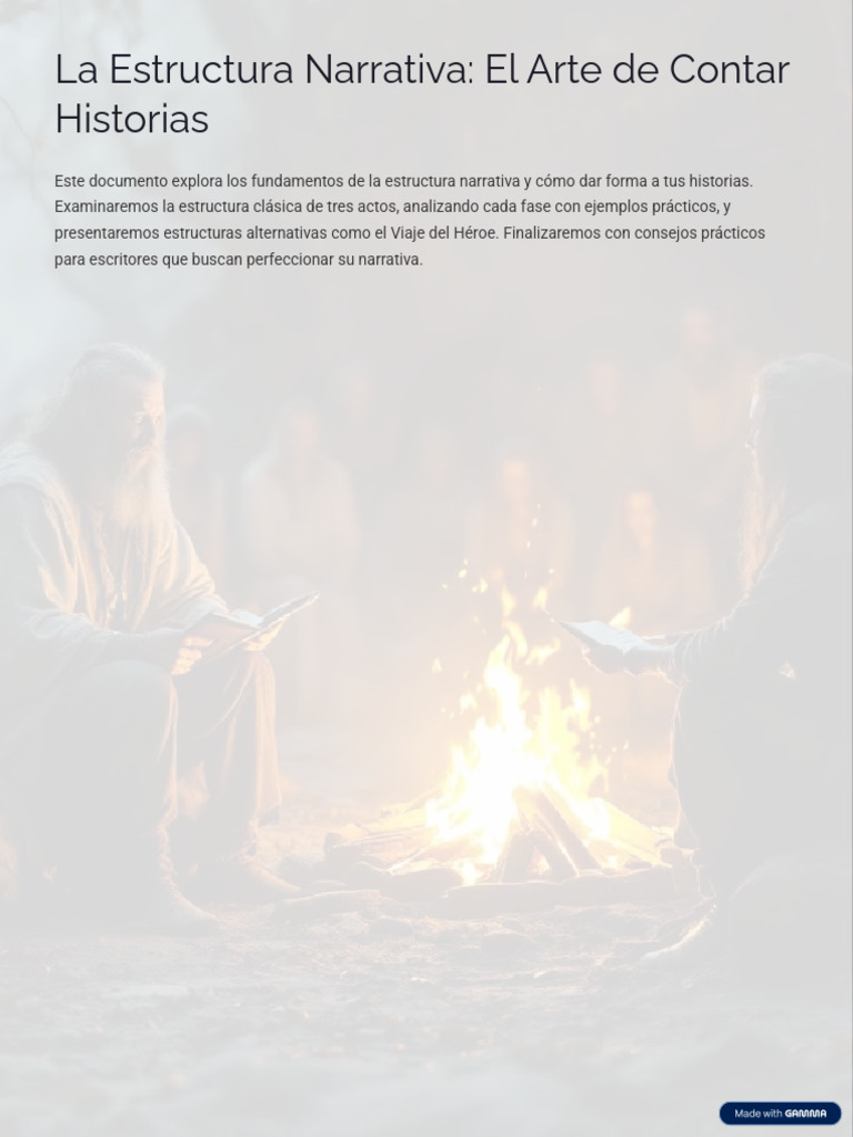 La Estructura Narrativa El Arte de Contar Historias | PDF | Suspense ...